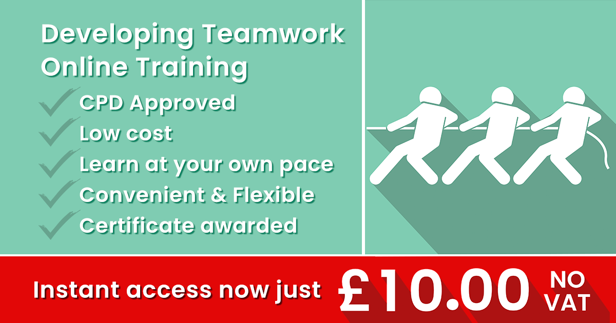 Developing Teamwork Online Training just £10.00