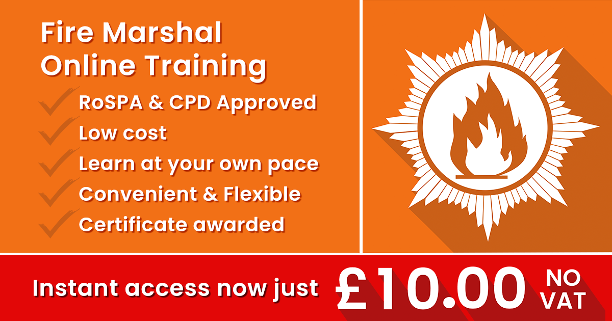 Fire Marshal Online Training | Insight Online Training just £10.00