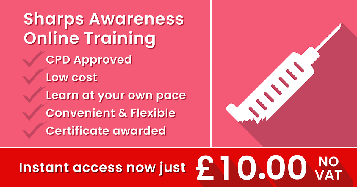 Sharps Awareness Online Training just £10.00