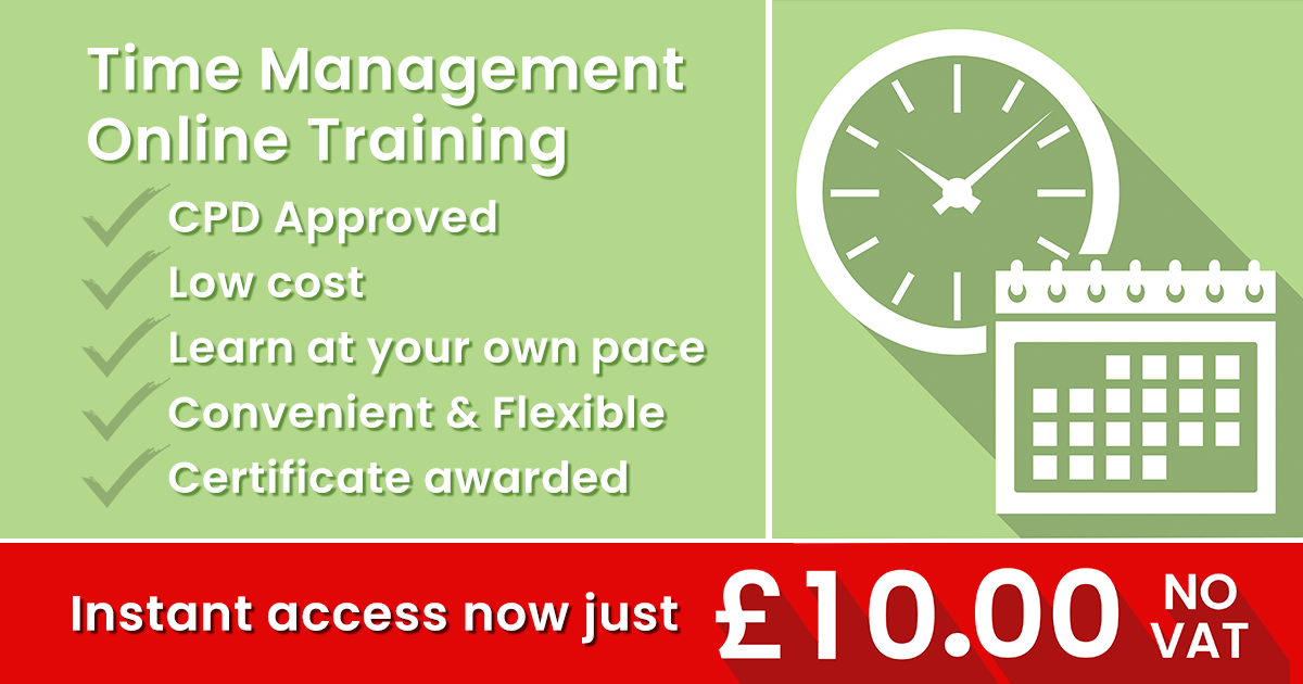 Time Management Online Training just £10.00 | Insight Online Training