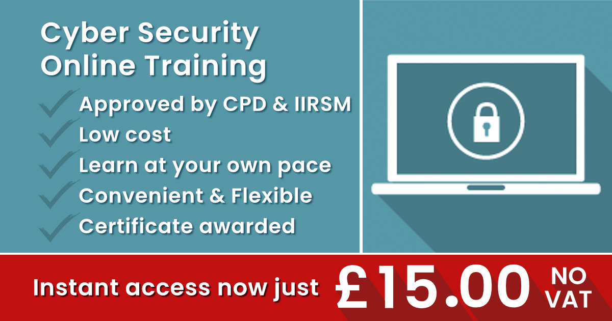 Cyber Security Online Training just £15.00 | Insight Online Training
