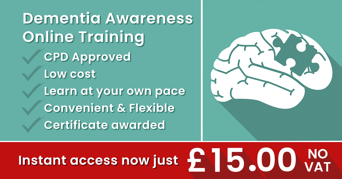 Dementia Awareness Online Training just £15.00 | Insight Online Training