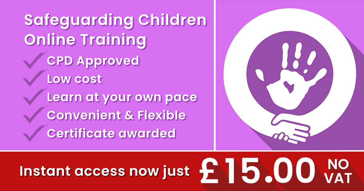 Safeguarding Children Online Training just £15.00 | Insight Online Training
