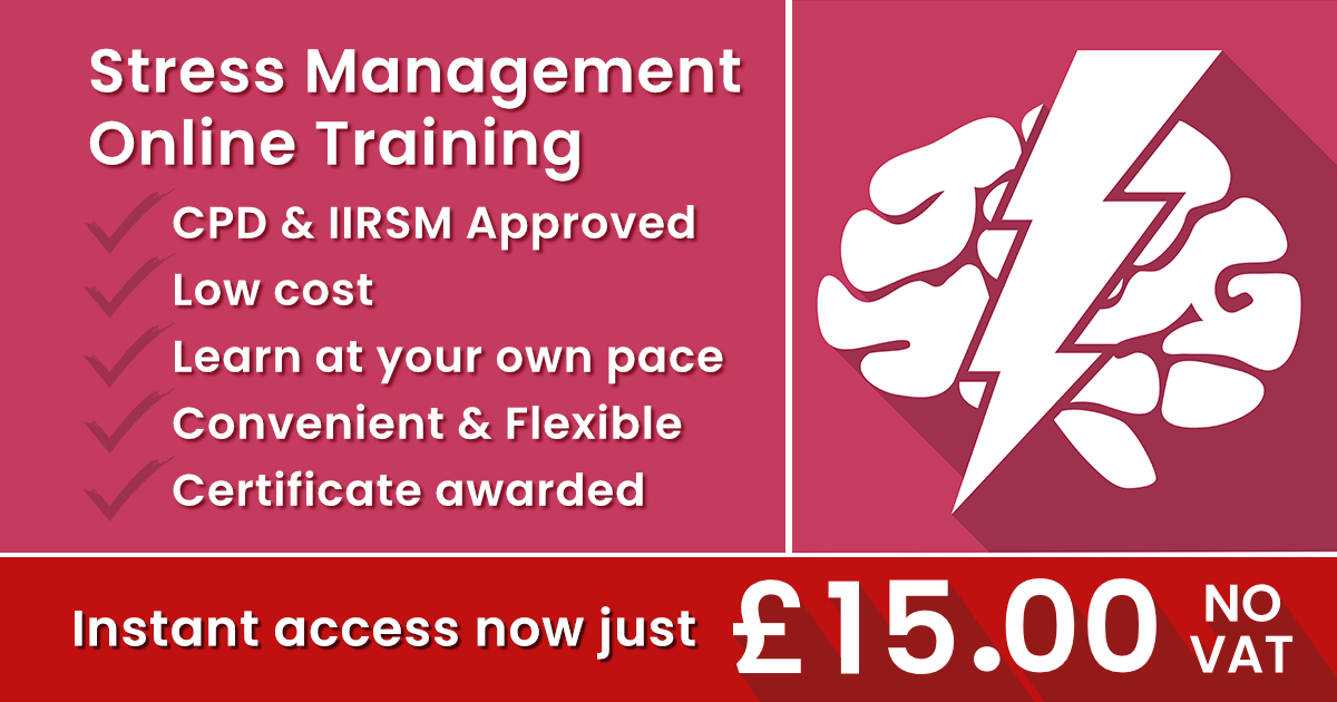 Stress Management Online Training just £15.00 | Insight Online Training