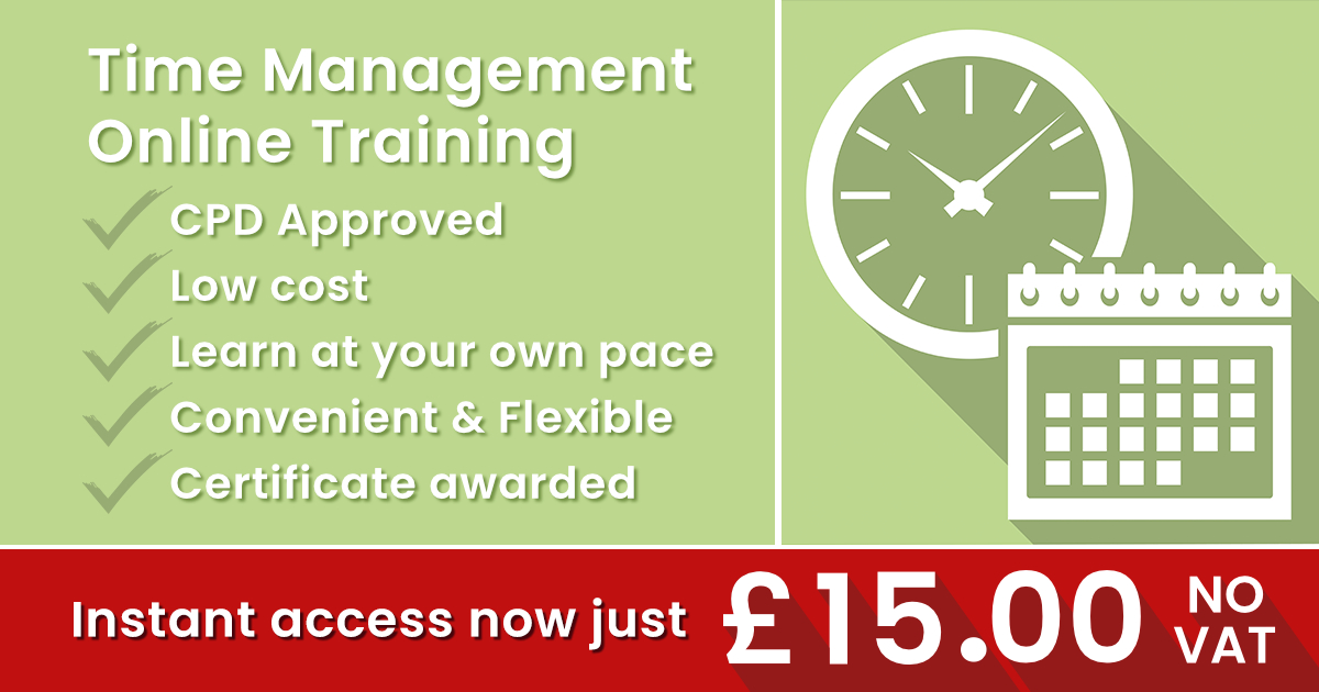 Time Management Online Training just £15.00 | Insight Online Training